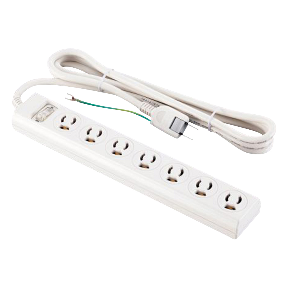 OAタップ コード2m コンセント7個口（3芯） SK-7T3L02W | 株式会社松浦製作所 東京都品川区