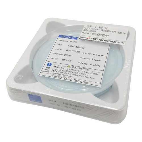 メンブレンフィルター（親水性PTFEタイプ） 孔径0.1um 25枚入 13010809 | 株式会社松浦製作所 東京都品川区